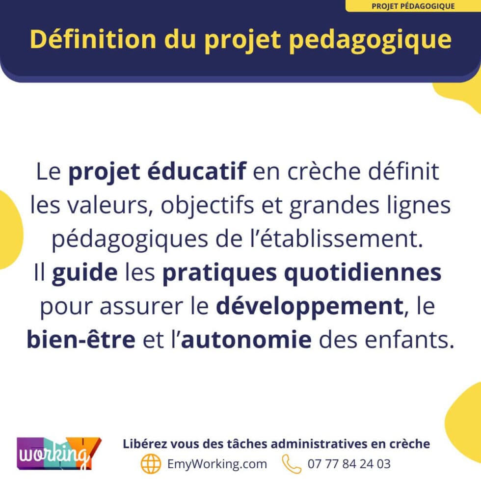 Projet Pédagogique en Crèche : Guide Pratique - Emy Working